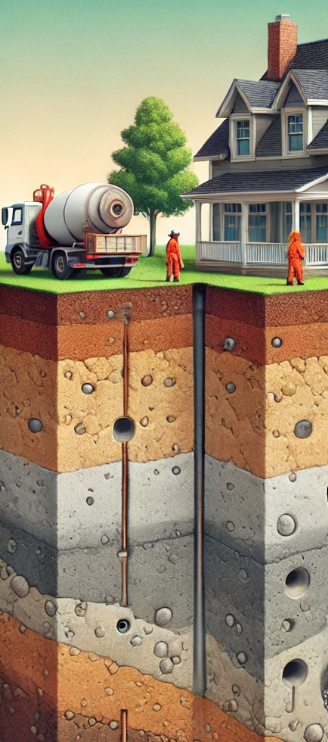 Injection de Ciment Gravitaire pour le Comblement des Cavités - NOVINNTEC